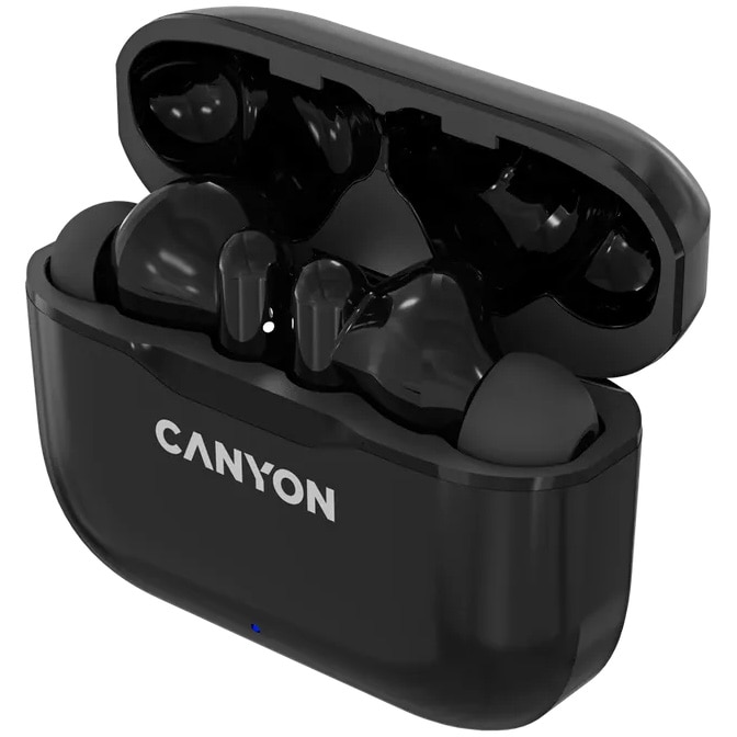 Casti bluetooth Canyon, TWS-3 Black (CNE-CBTHS3B) - eMAG.ro