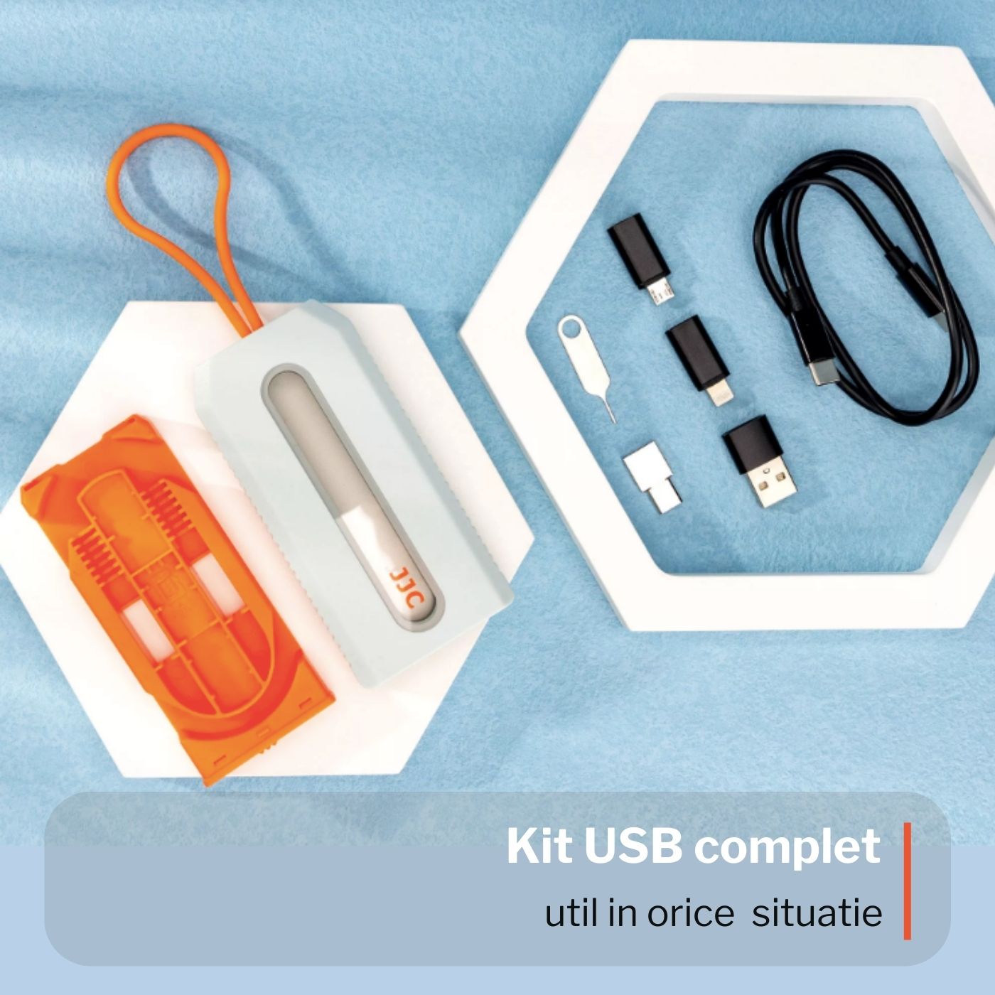 Set adaptoare USB pentru telefon Type-C/Type-A/Lightning/Micro USB/OTG ...