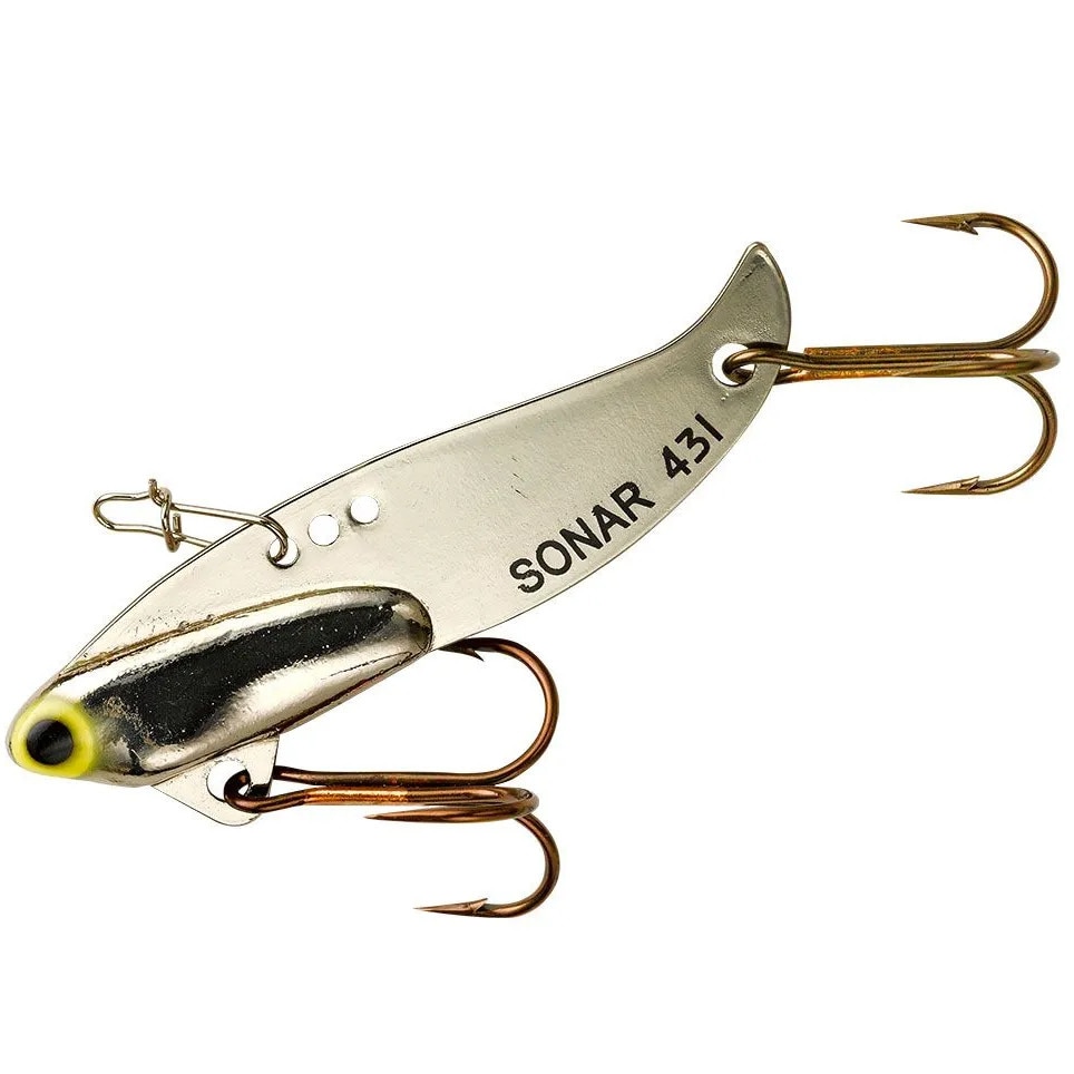 Cicada Heddon Sonar 5.7cm 14g Chrome, pentru pescuit la biban, salau ...