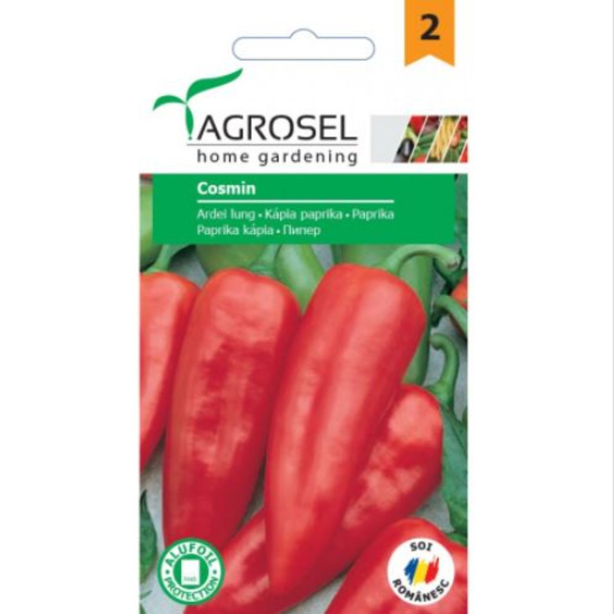 Seminte Ardei lung Cosmin, Agrosel, 1 gram - eMAG.ro