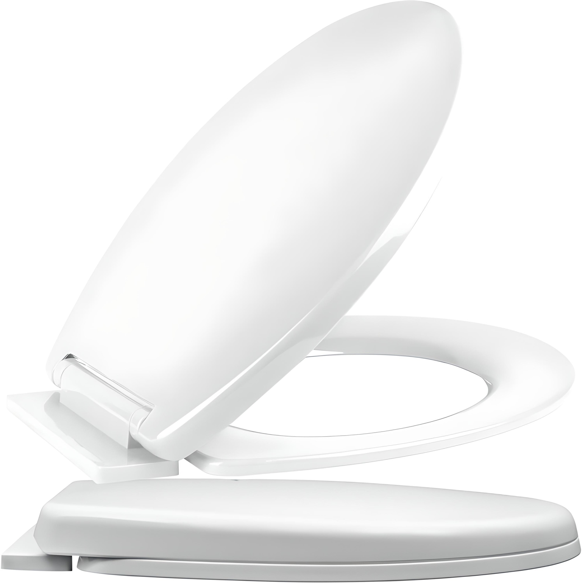 Capac WC alb, cu inchidere lenta, alb, plastic - eMAG.ro