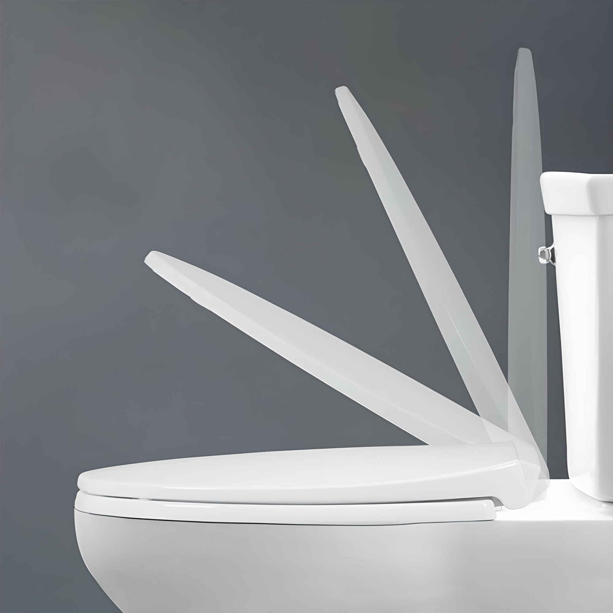 Capac WC alb, cu inchidere lenta, alb, plastic - eMAG.ro