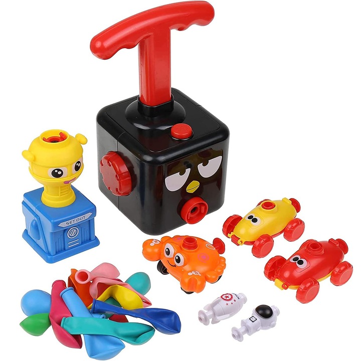 Интерактивен комплект играчки за деца Darklove летящи коли изстрелвач с балон включени 12