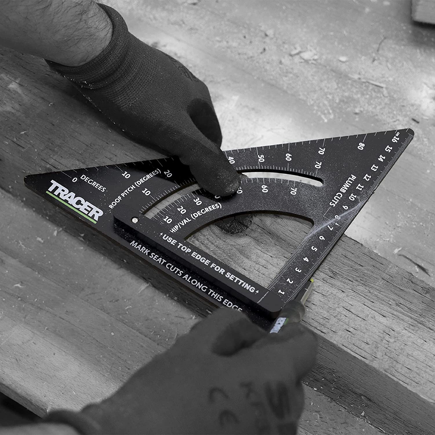 TRACER APS7 PROSQUARE 16 см алуминиев регулируем квадрат за дърводелство Алуминиев квадратен ...