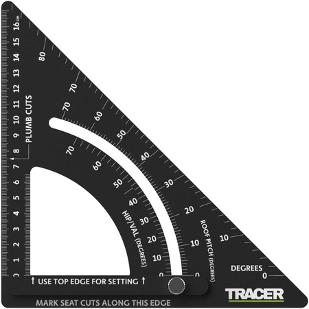 Echer Reglabil TRACER APS7 PROSQUARE 16cm din Aluminiu Pentru Tamplarie ...