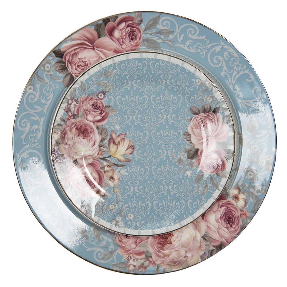 Set 6 farfurii portelan Roses 26x2 cm - eMAG.ro