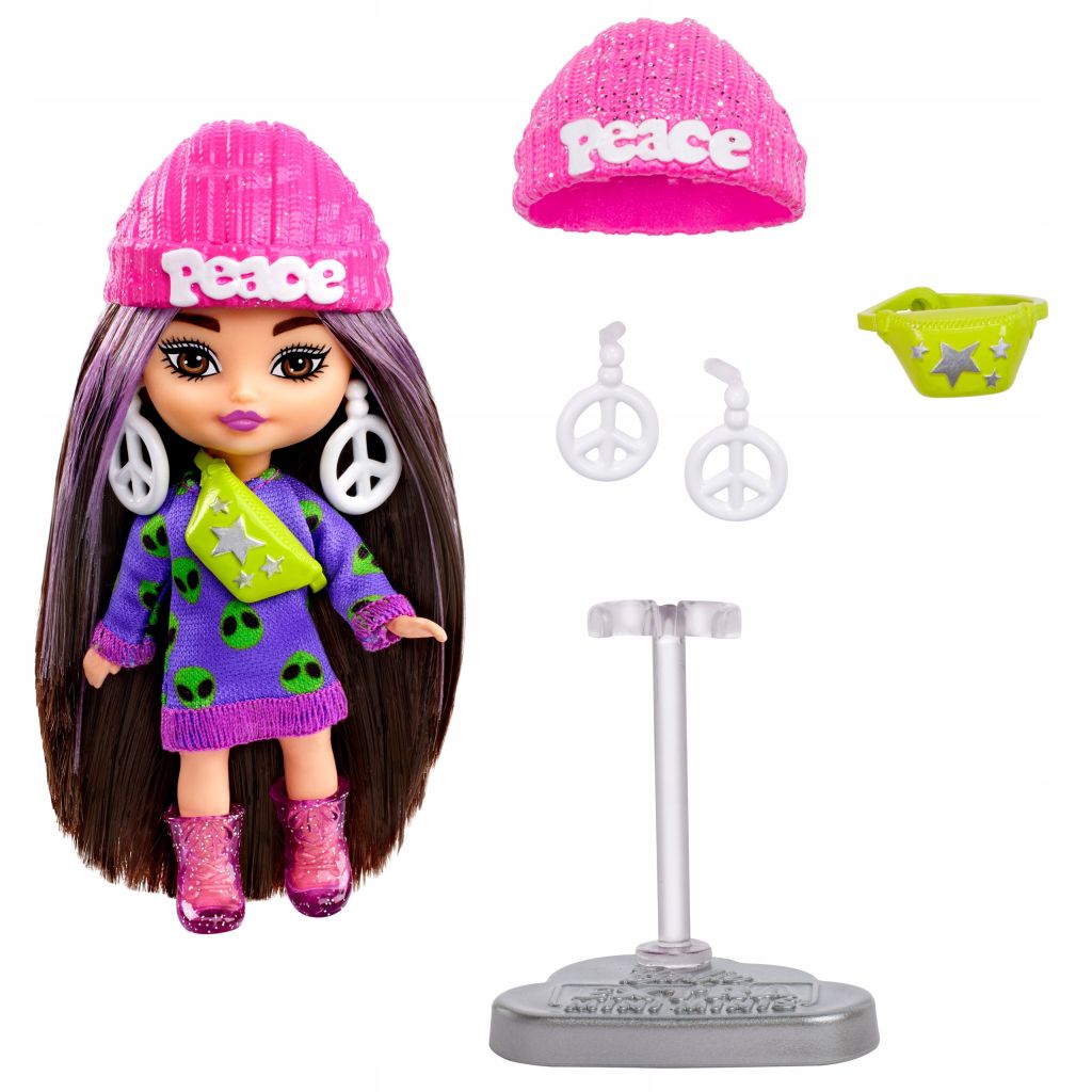 Papusa Barbie Extra Mini Minis Ufo, 9cm - eMAG.ro