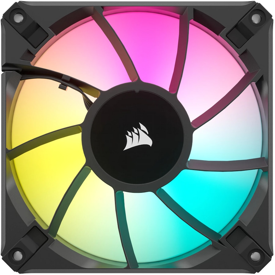 Ventilator Corsair iCUE AF140 RGB ELITE 140mm PWM Dual Fan Kit - Negru ...