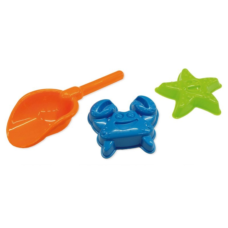 Set lopata/2 forme nisip, Wader, 71240, Plastic, Multicolor - eMAG.ro