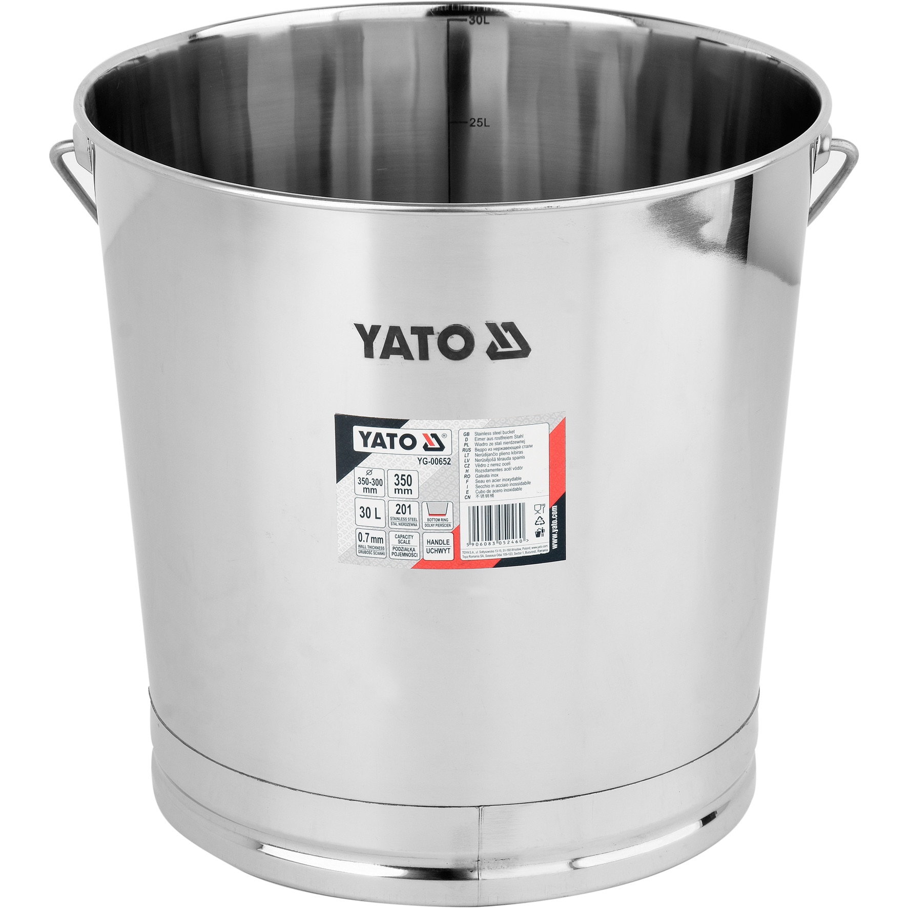 Galeata, Yato, Inox, 30 l, Argintiu - eMAG.ro