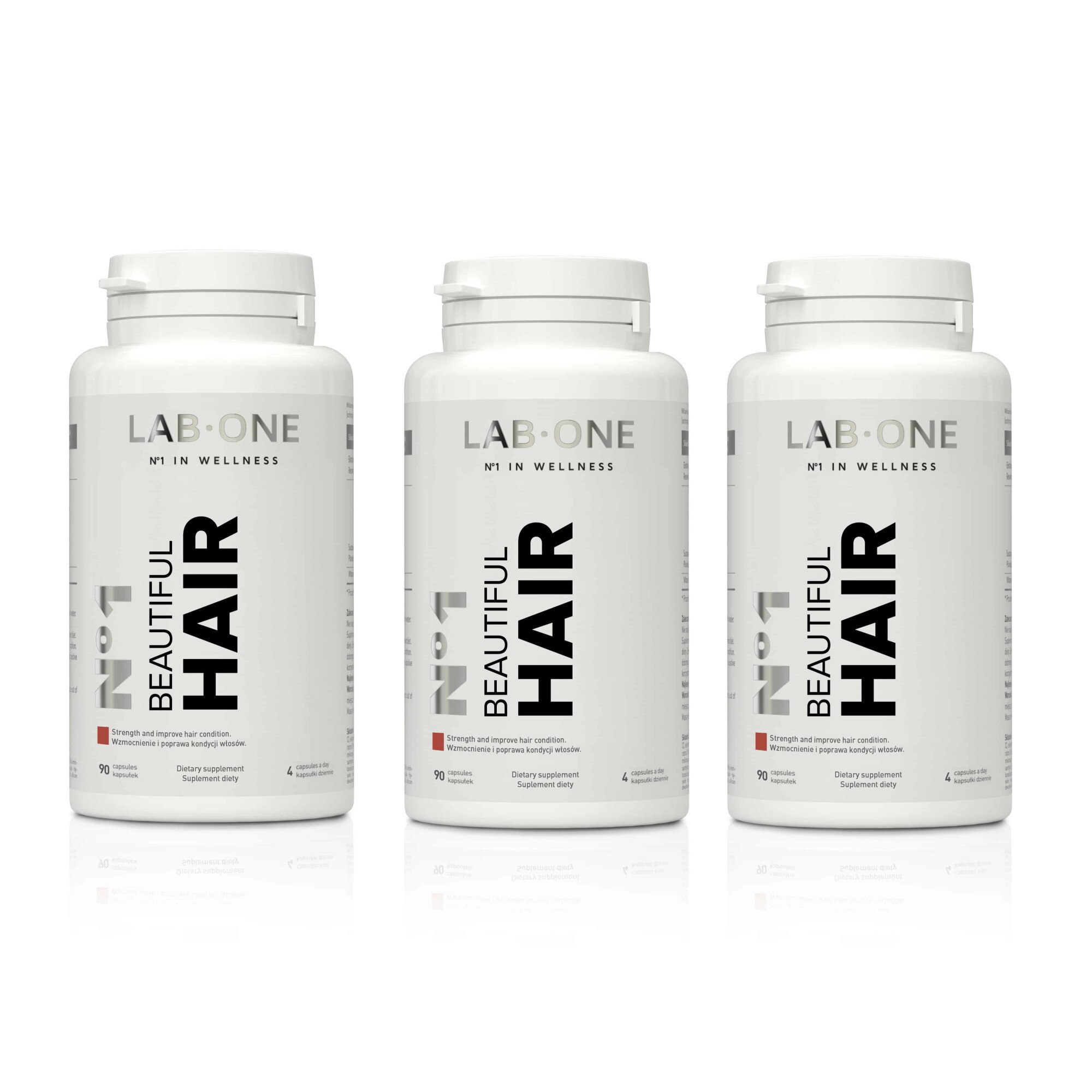 Beautiful Hair, Lab One, Lab One, 3 x 90 capsule - eMAG.ro