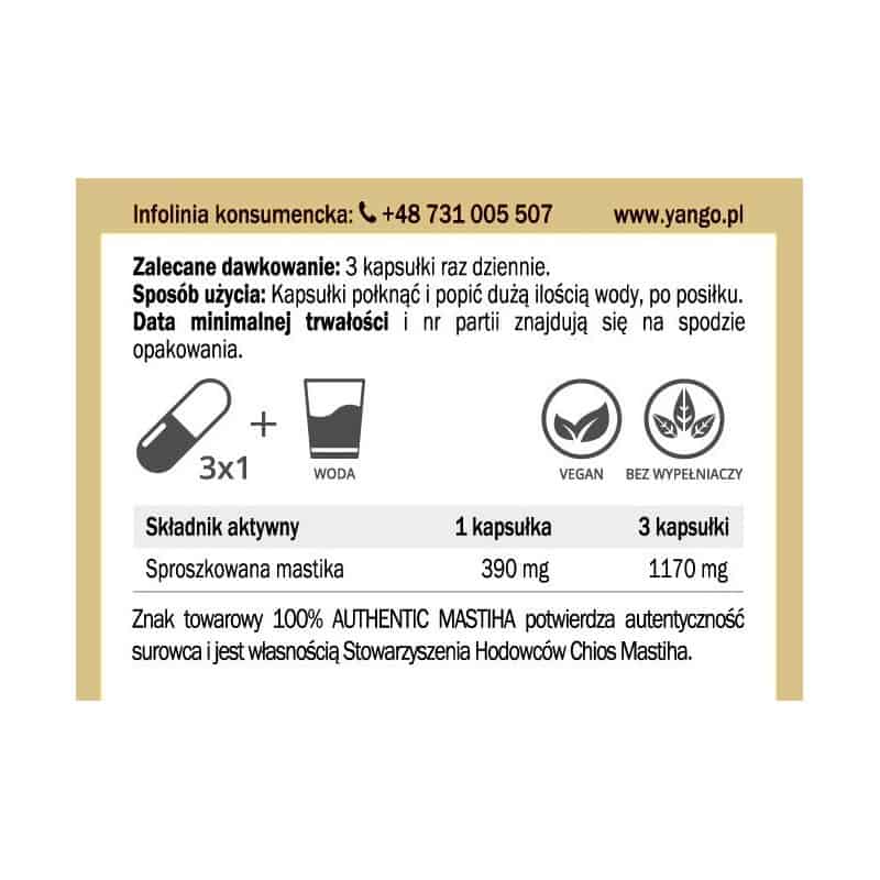 Supliment alimentar, Yango, Mastika, 60 capsule - eMAG.ro