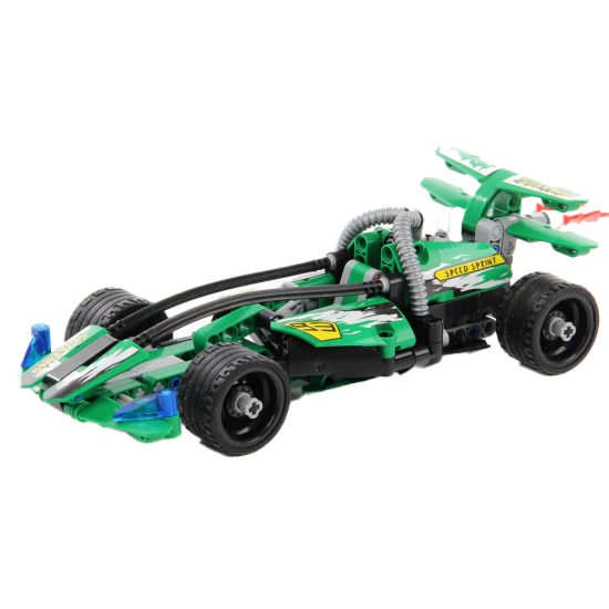 Set Constructie, Masinuta de Jucarie, 203 de Piese, Verde - 3813 - eMAG.ro