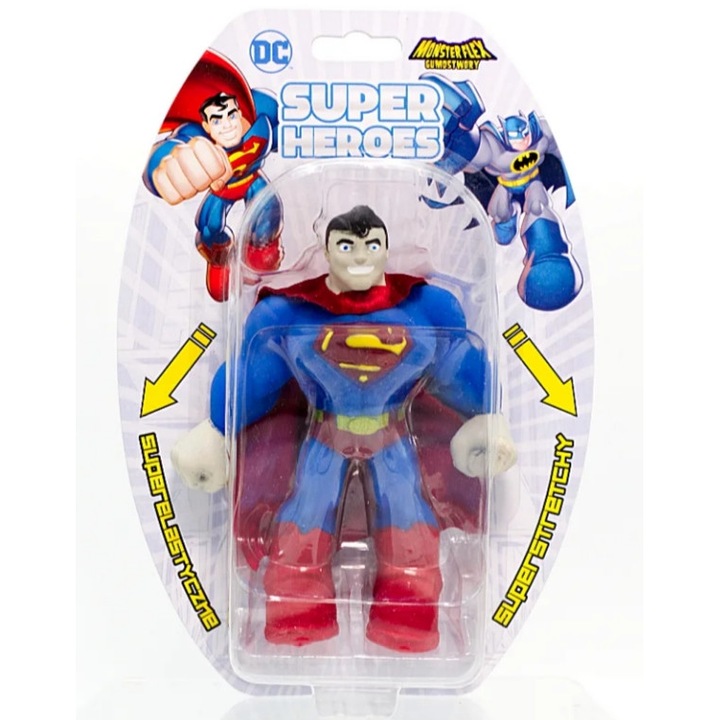 Figurina elastica Monster Flex Super Heroes DC - Superman, EPEE ...