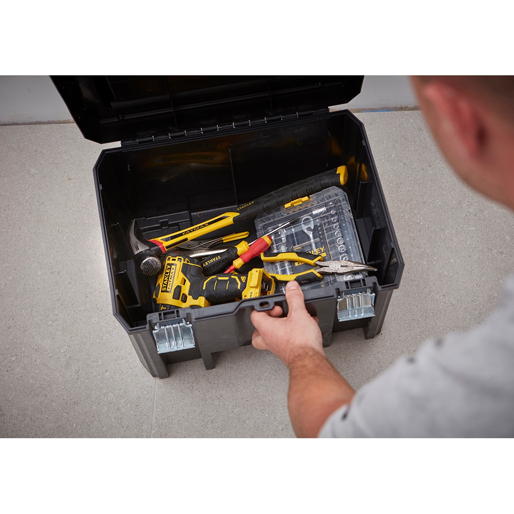 Cutie organizare scule, Stanley, Metal, Negru - eMAG.ro