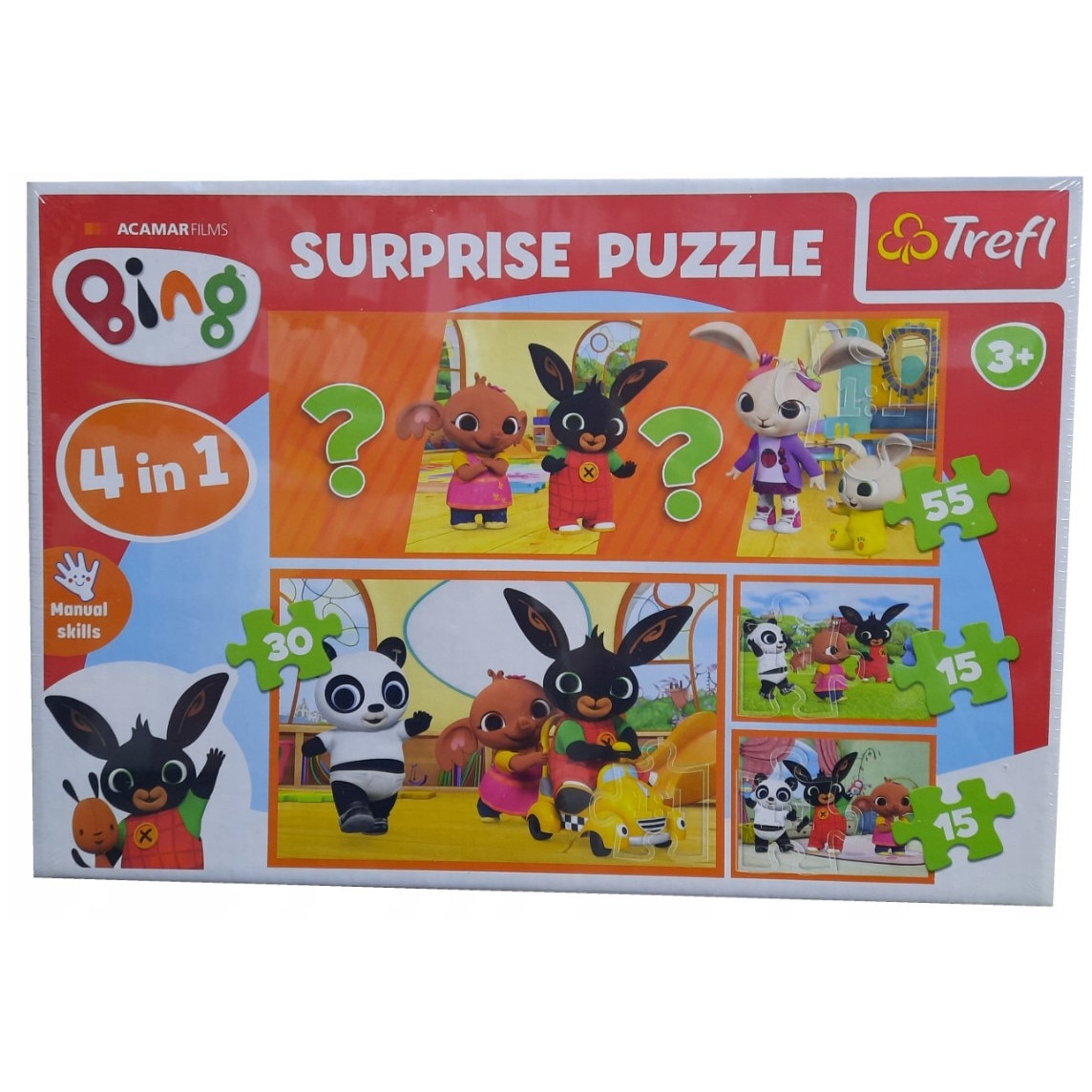 Set 4 puzzle-uri Bing, Trefl, 3 ani+ - eMAG.ro