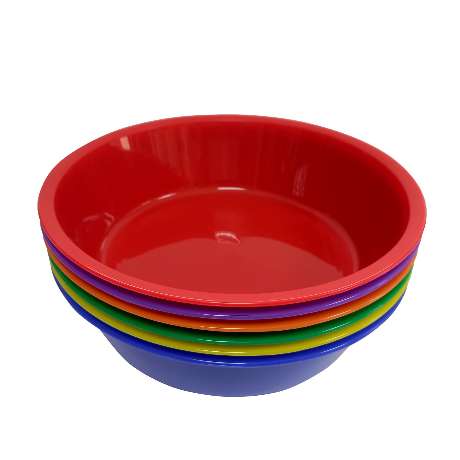 Set de 6 boluri colorate de sortare, 15 cm diametru si 4 cm inaltime ...