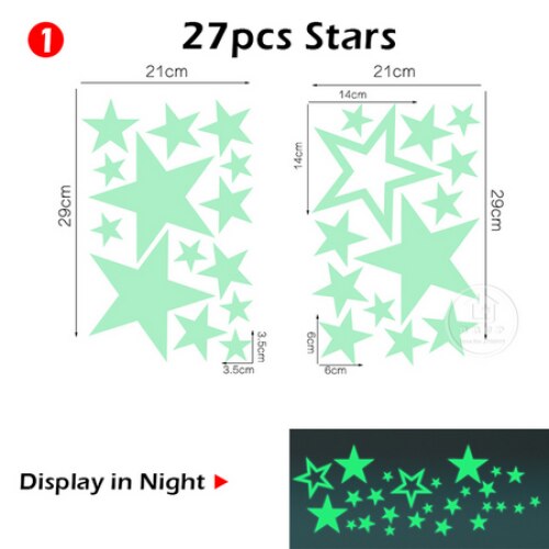 Falmatricák gyerekeknek, Phosphorescent Stars Modell - eMAG.hu