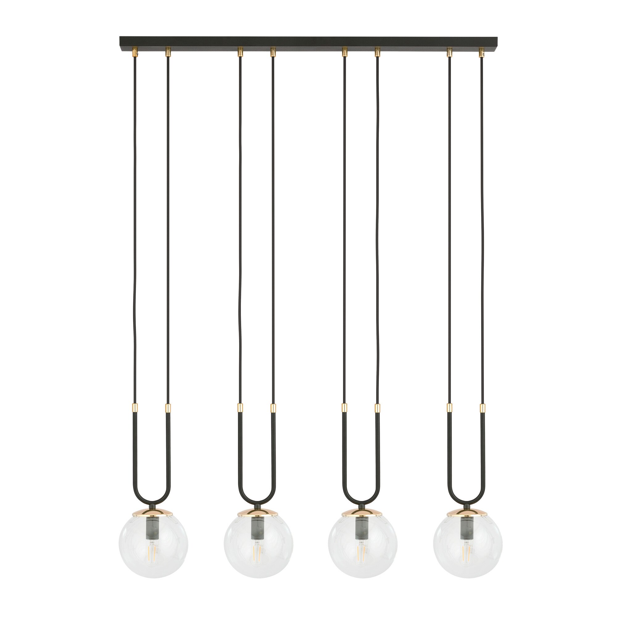 Полилей, EMIBIG Lightning, E14, метал, черен - eMAG.bg