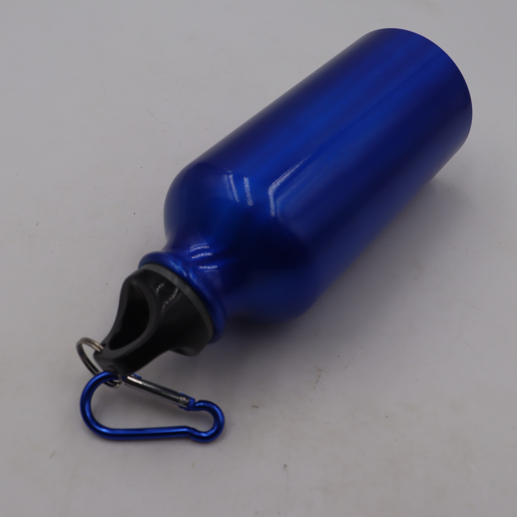 Sticla Sport Metalica, 400 ml, Carlig Prindere, Albastra, Dalimag - eMAG.ro