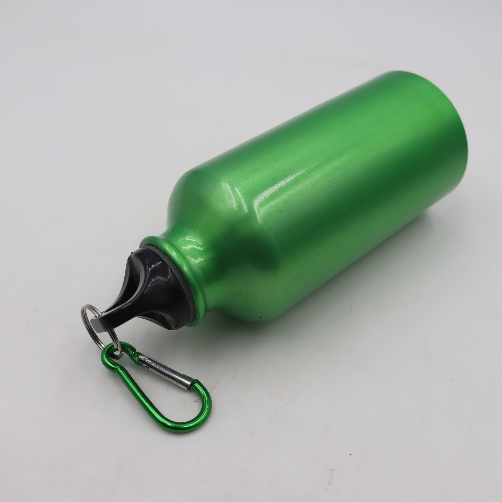 Sticla Sport Metalica, 400 ml, Carlig Prindere, Verde, Dalimag - eMAG.ro