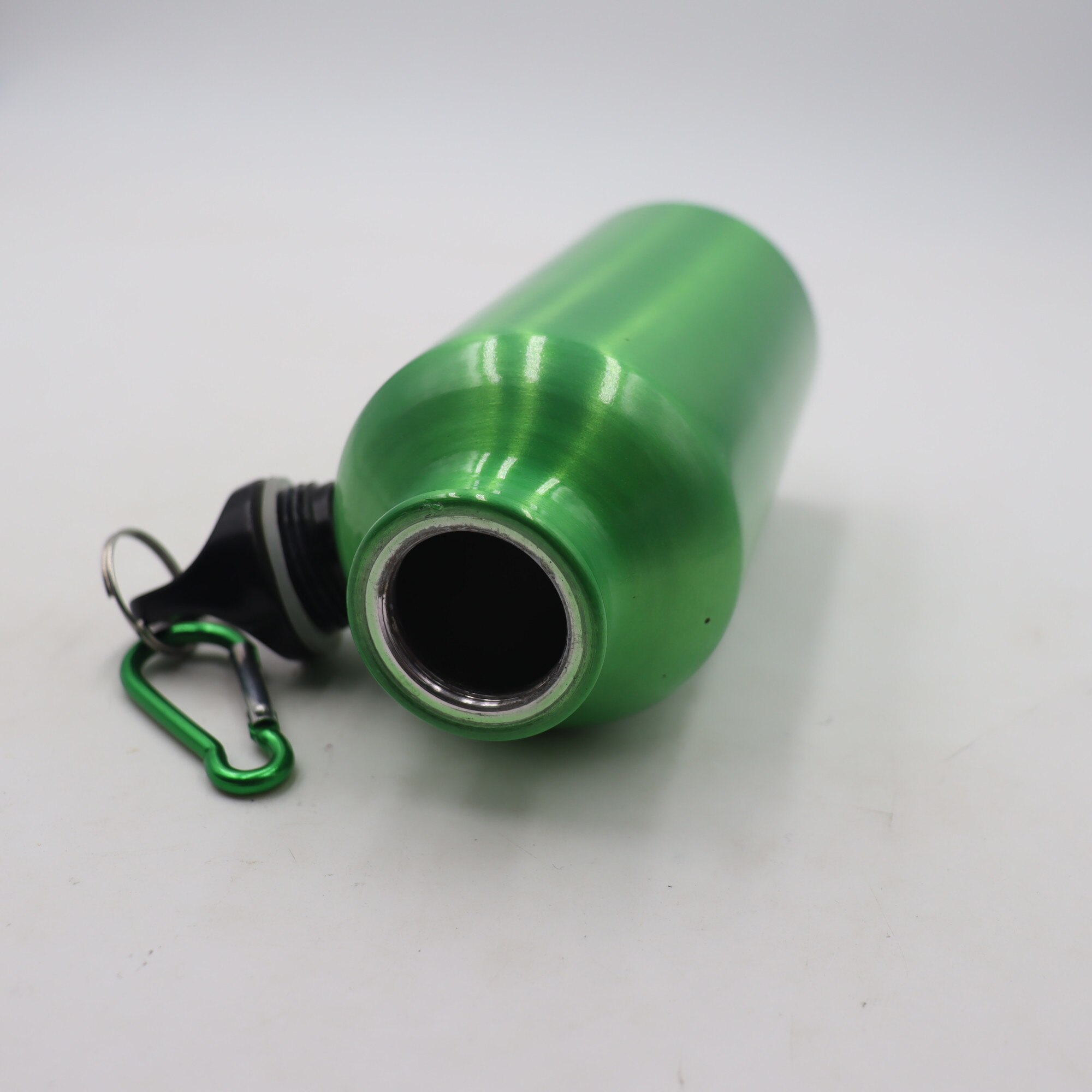 Sticla Sport Metalica, 400 ml, Carlig Prindere, Verde, Dalimag - eMAG.ro