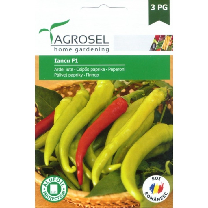 Seminte Ardei Iute Iancu F1 Agrosel, 15 seminte - eMAG.ro