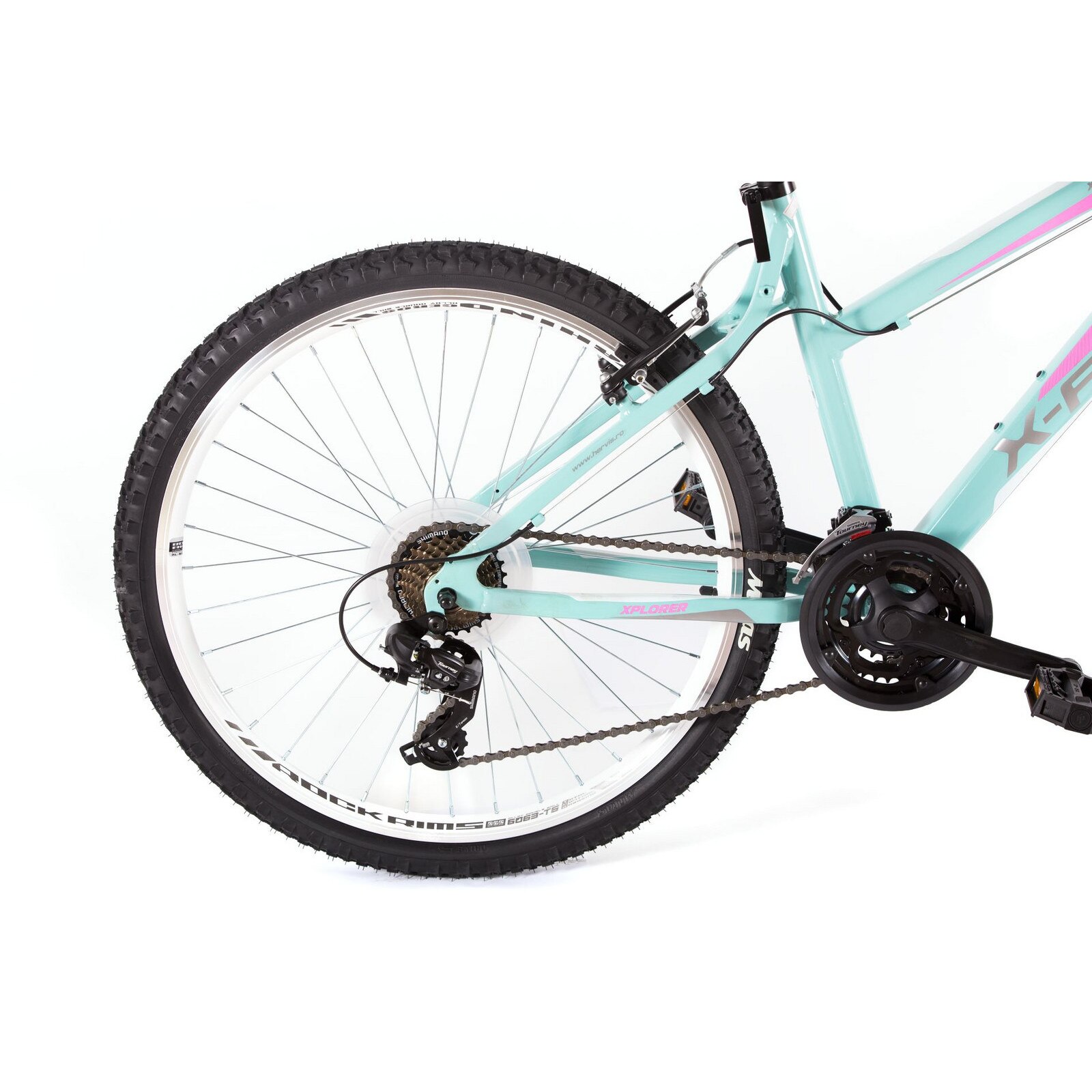 Bicicleta MTB X-Fact Xplorer 26"pentru femei, verde, cadru 17 - eMAG.ro