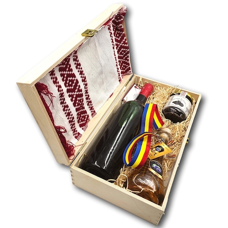 Cadou traditional, CADOURI PREMIUM, model Romanian Feeling cu bunatati ...