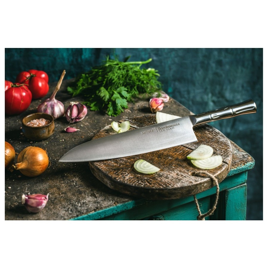 Cutit grand Chef Samura Bamboo 240 MM / 9.4 AUS-8 HRC-59 - eMAG.ro
