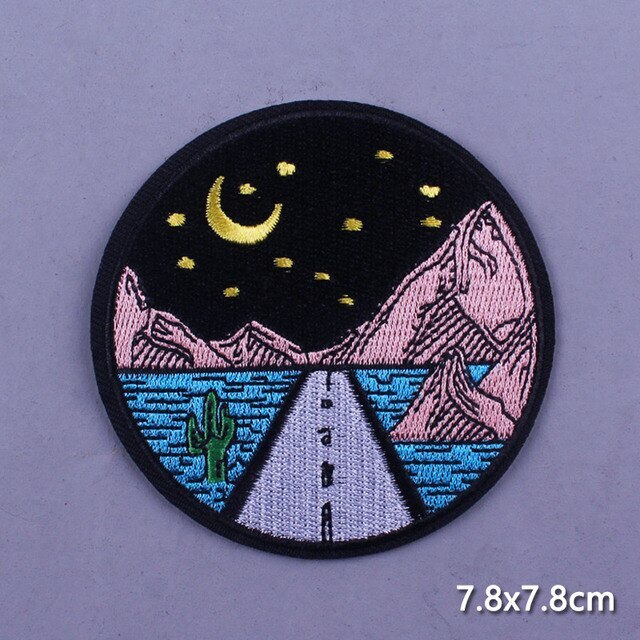 Petic textil brodat Momentous Events in the Life of a Cactus 7.8 cm ...