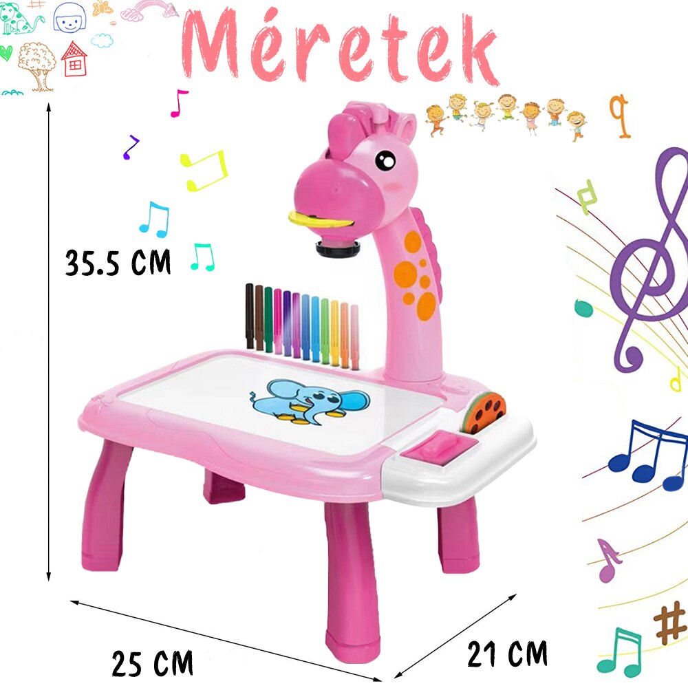 Pitikot tábla típusú oktatójáték, rajzasztal projektorral, hologrammal ...