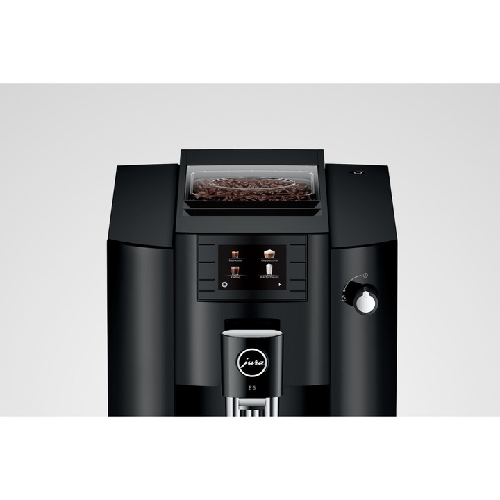 Espressor automat Jura E6 Piano Black (EC), rasnita Professional Aroma ...