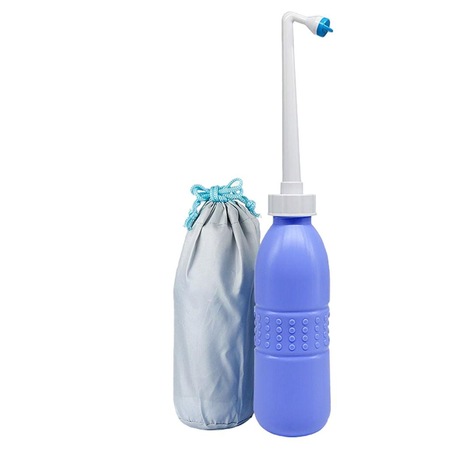 Irigator inghinal, Portabil, 650ml, Albastru - eMAG.ro