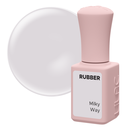 Oja semipermanenta Lilac, Rubber, Milky Way, 6 g - eMAG.ro
