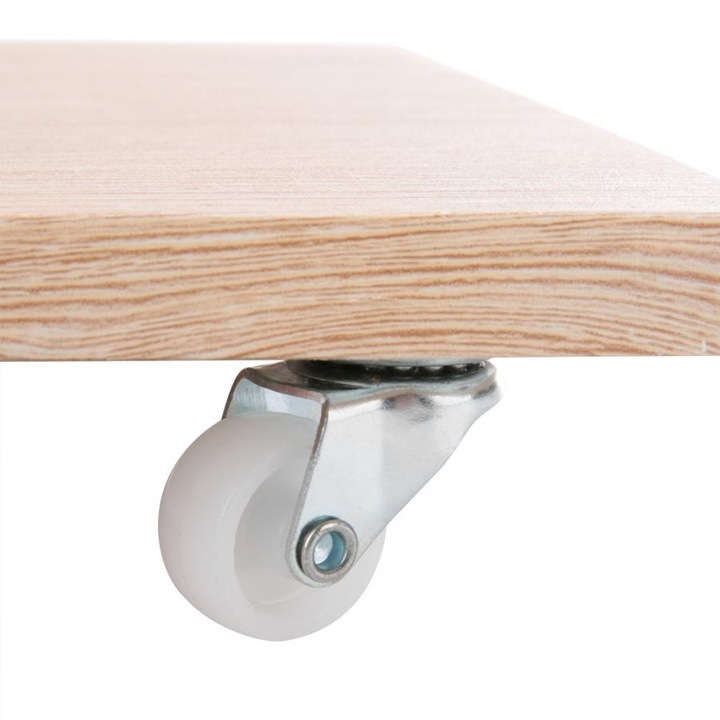 Set 4 Roti Albe medii 75 mm Pivotante rotile - eMAG.ro