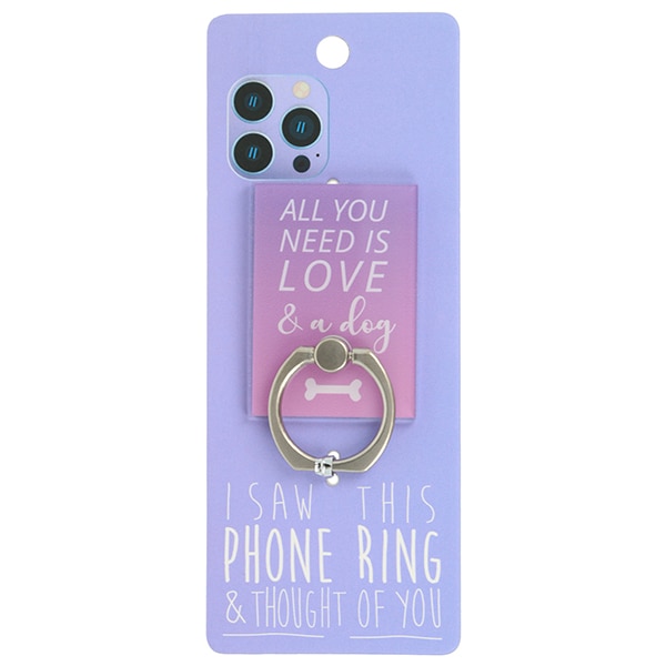Suport inel telefon All you need is love & a dog - eMAG.ro