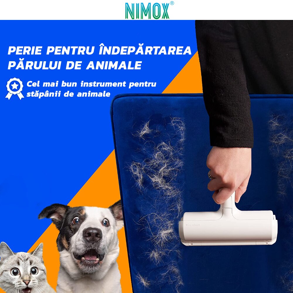Четка за почистване на косми от животни Nimox®, премахване на козина от ...
