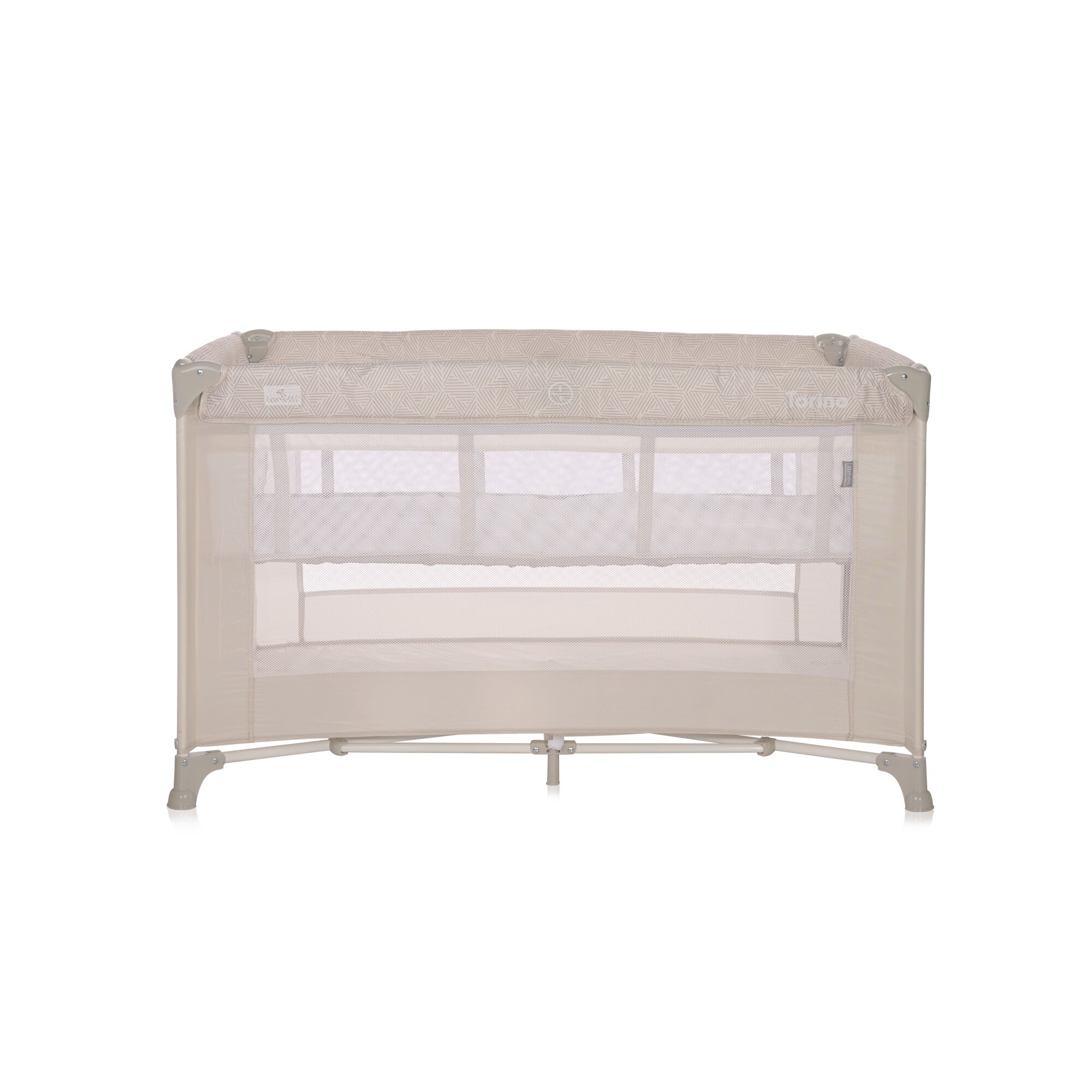 Patut pliabil, Lorelli, Torino, 2 nivele, Fog Striped Elements - eMAG.ro