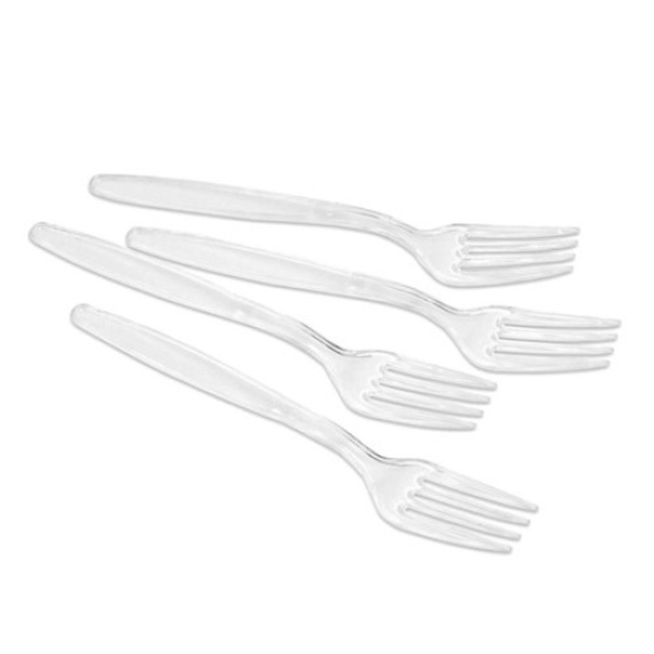 Set 50 Furculite Plastic, Transparente - eMAG.ro