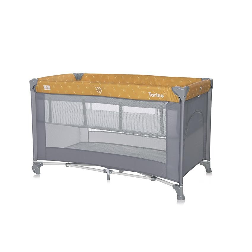 Patut pliabil, Lorelli, Torino, 2 nivele, Lemon Curry Floral - eMAG.ro