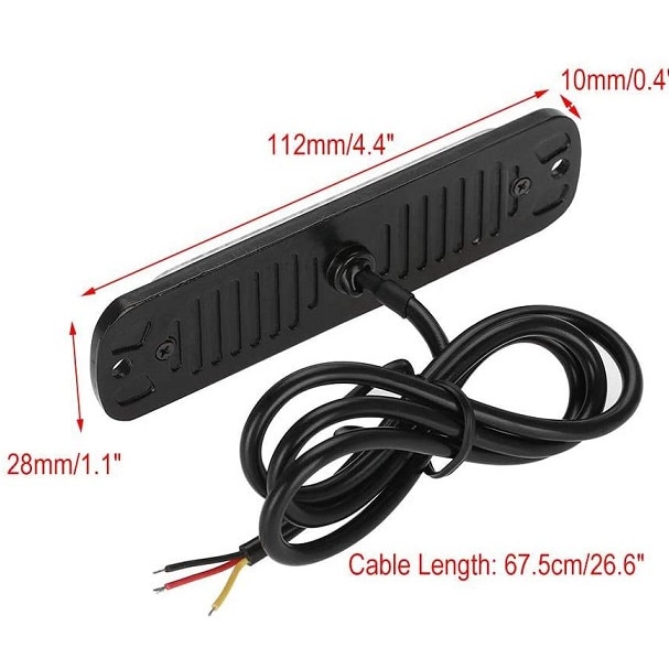 Lampa stroboscop cu 6 leduri, lumina portocalie, 12-24V - eMAG.ro