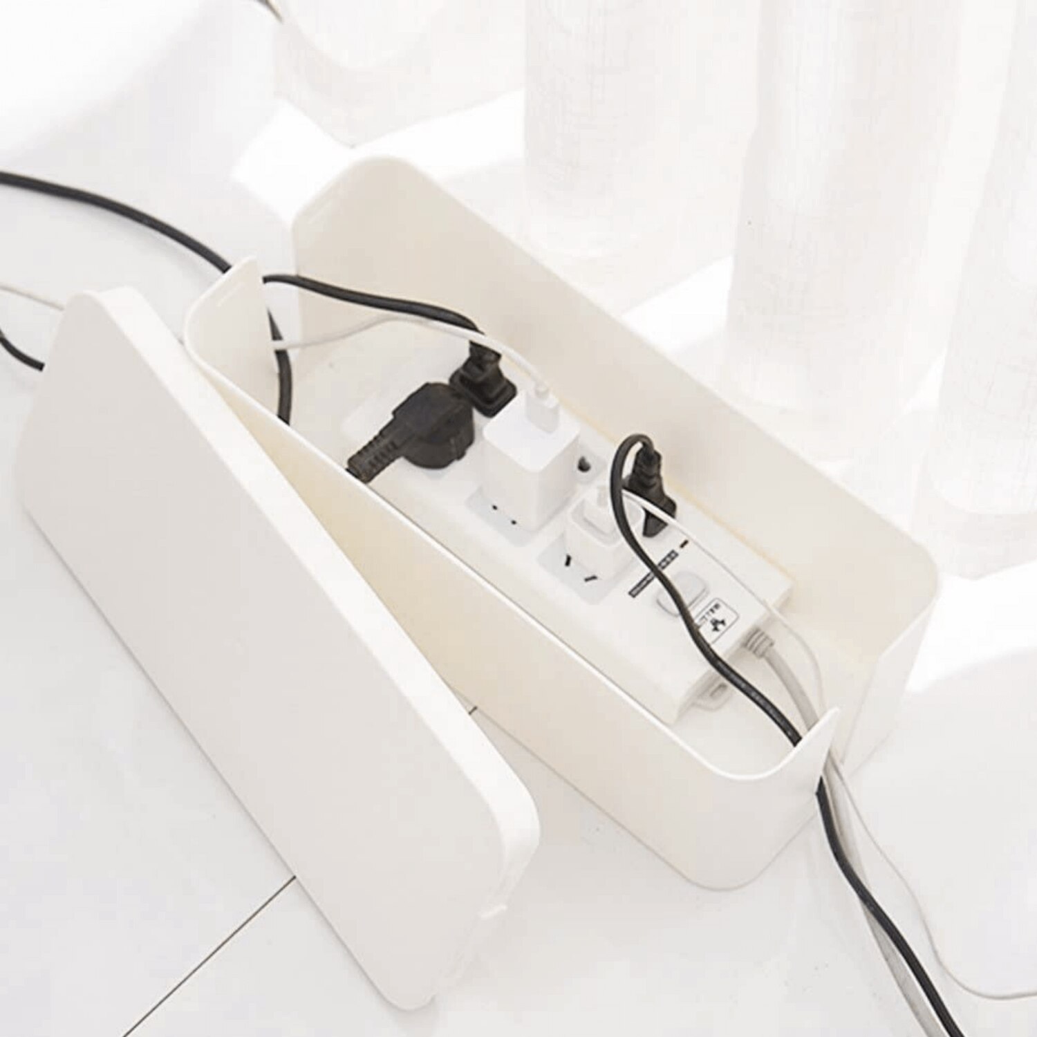 Cutie cu capac organizare cabluri si stechere-24x11x12cm-Confortime ...