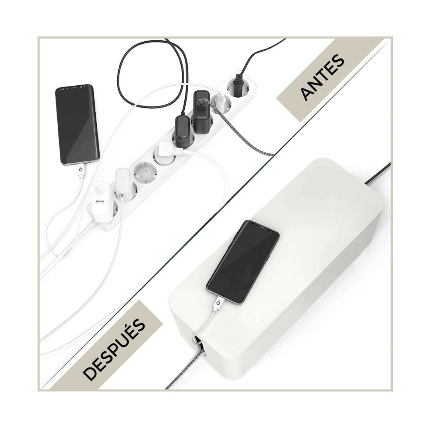 Cutie cu capac organizare cabluri si stechere-24x11x12cm-Confortime ...