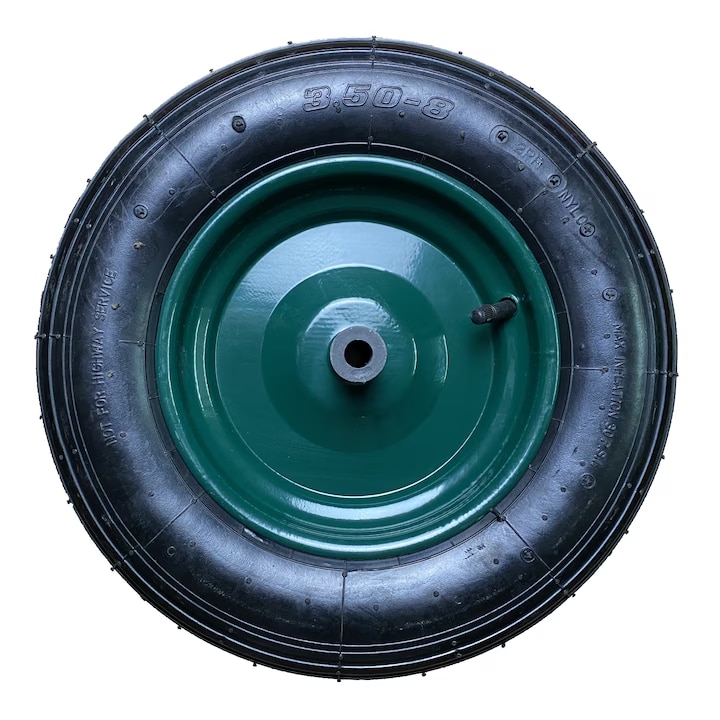 Roata Pentru Roaba Cu Bucsa plastic 3.50-8, Diametru Ax 14mm - eMAG.ro