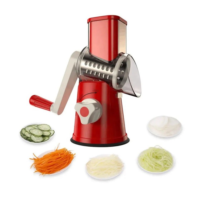 Razatoare multifunctionala, 3 lame interschimbabile rotative, Fructe ...