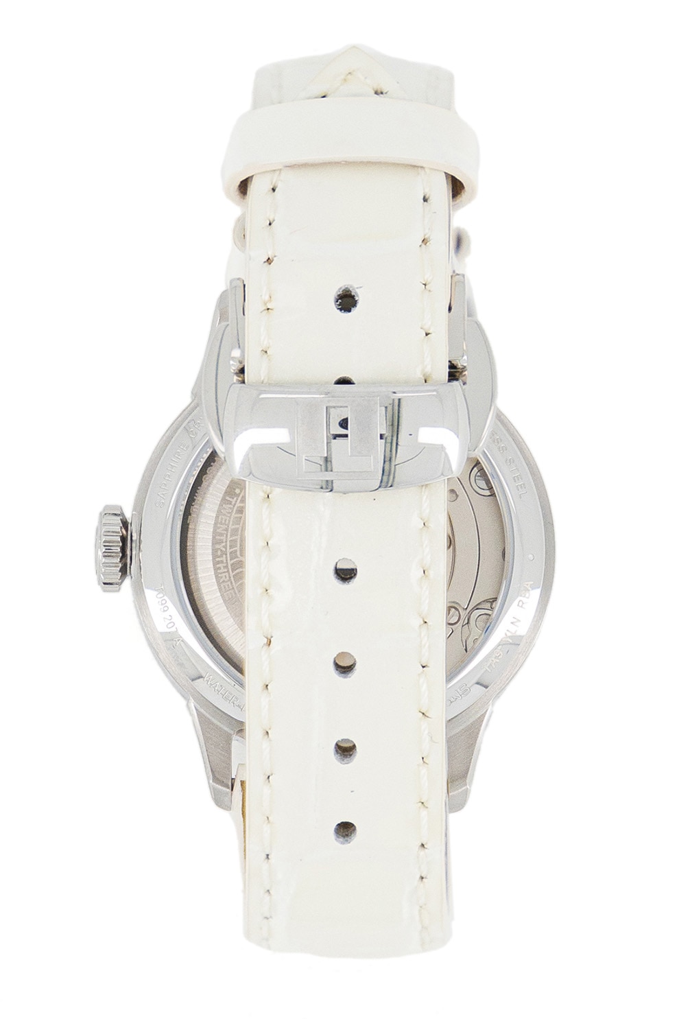 Tissot, Ceas automatic cu 32 de diamante, Alb fildes - eMAG.ro