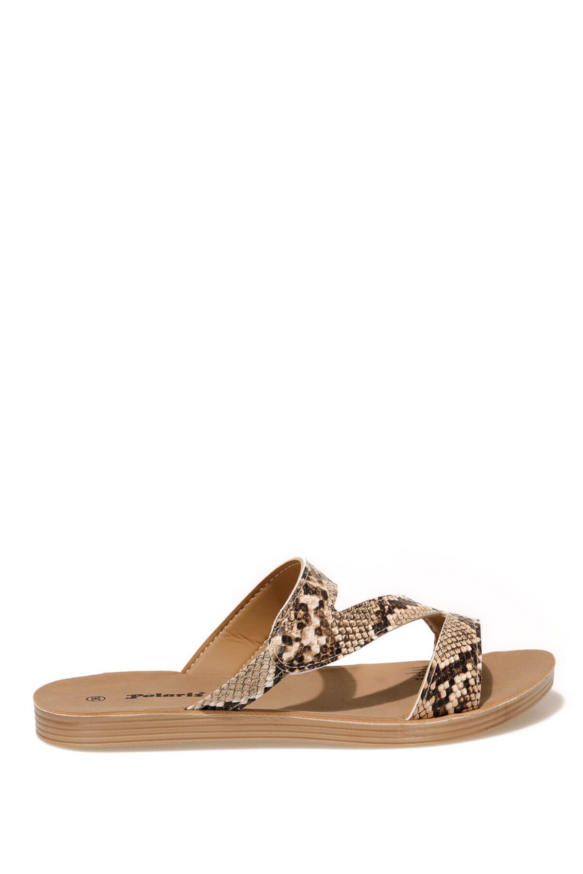 Slapi Dama, POLARIS, Model Piele Sarpe, Piele ecologica, Bej, 38EU ...