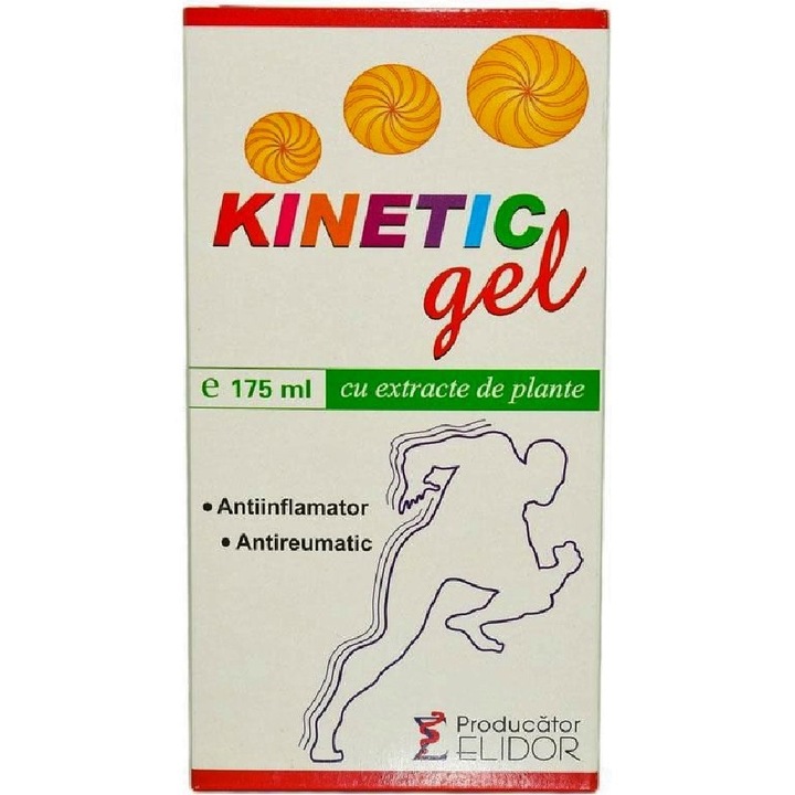 Gel antiinflamator si antireumatic Kinetic Gel, 175ml, Laboratoarele ...