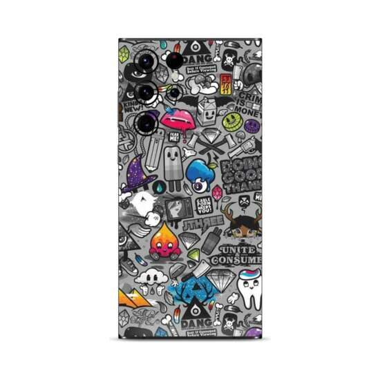 Foil Skin, съвместим със Samsung Galaxy S23 Ultra Wrap Skin Sticker ...